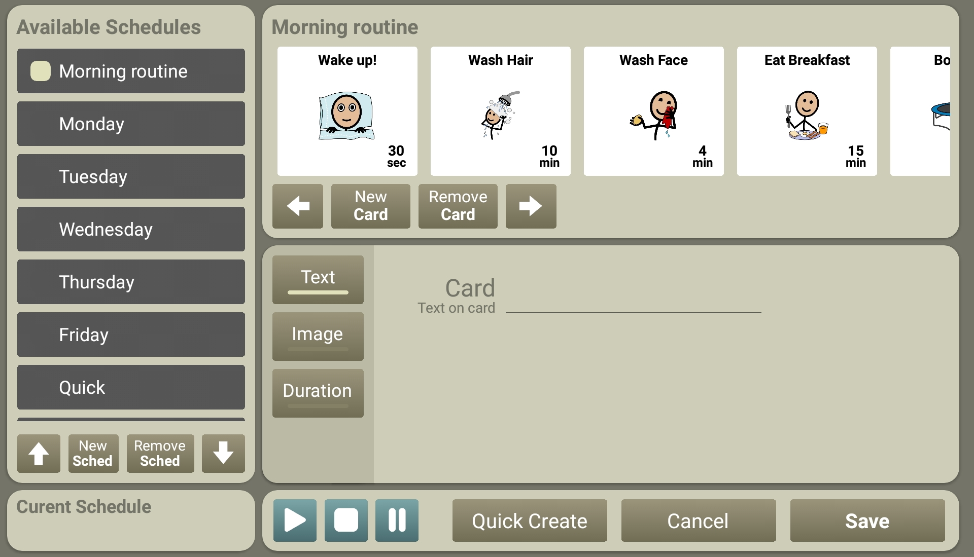 Visual Schedule – Ability Place, LLC